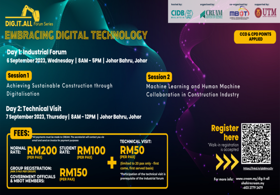 Construction Research Institute of Malaysia (CREAM) Laman Utama